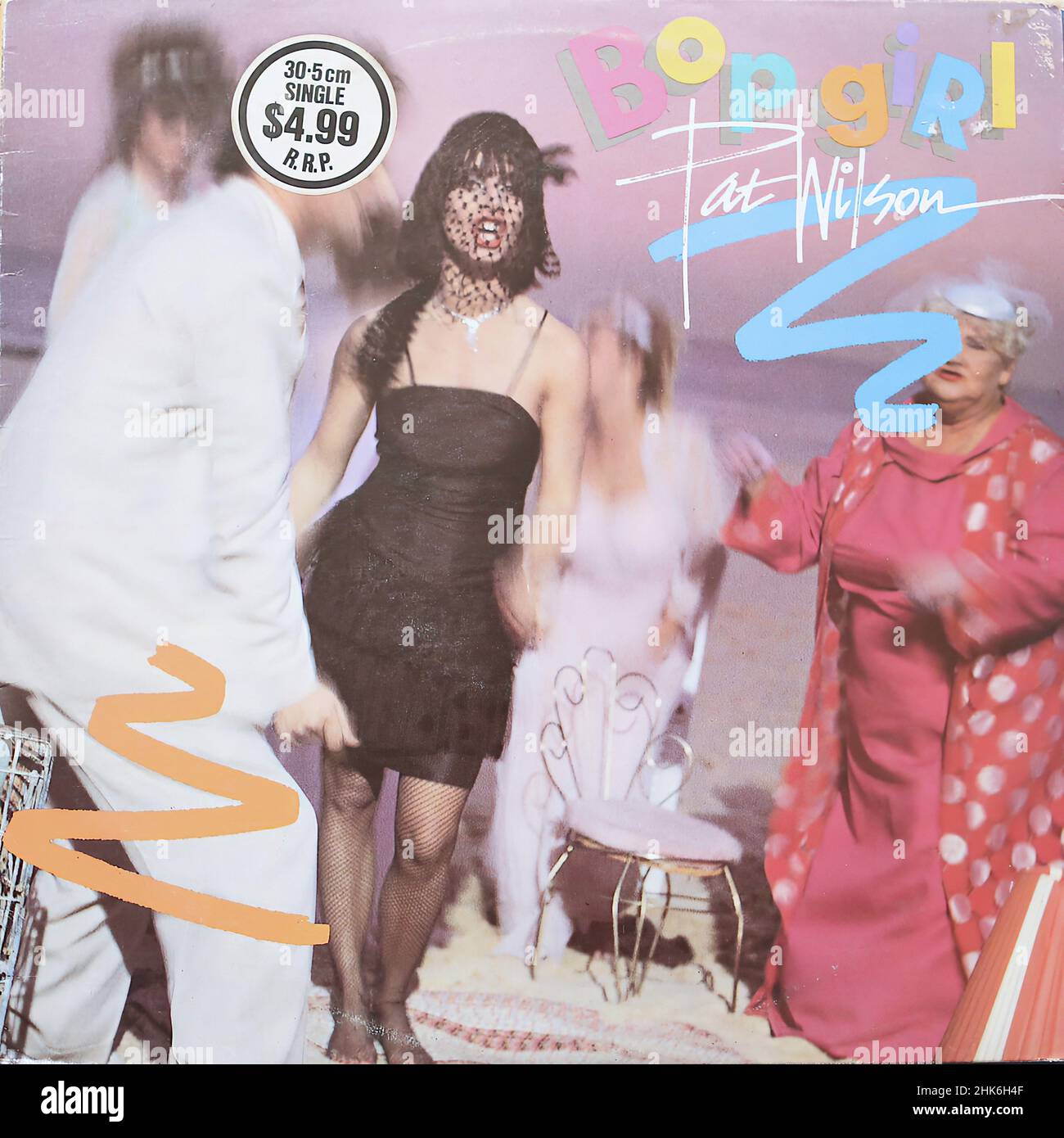 Vintage vinyl record cover - Pat Wilson - Bop Girl 00001 Stock Photo ...