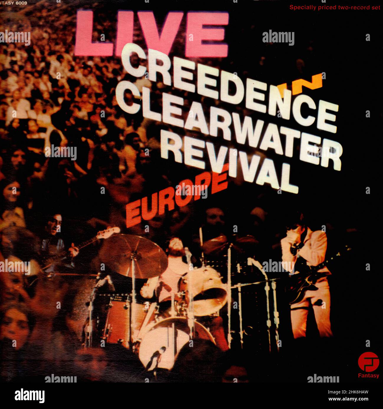 Vintage vinyl record cover - Creedence Clearwater Revival - Live In Europe - F - 1973 Stock ...
