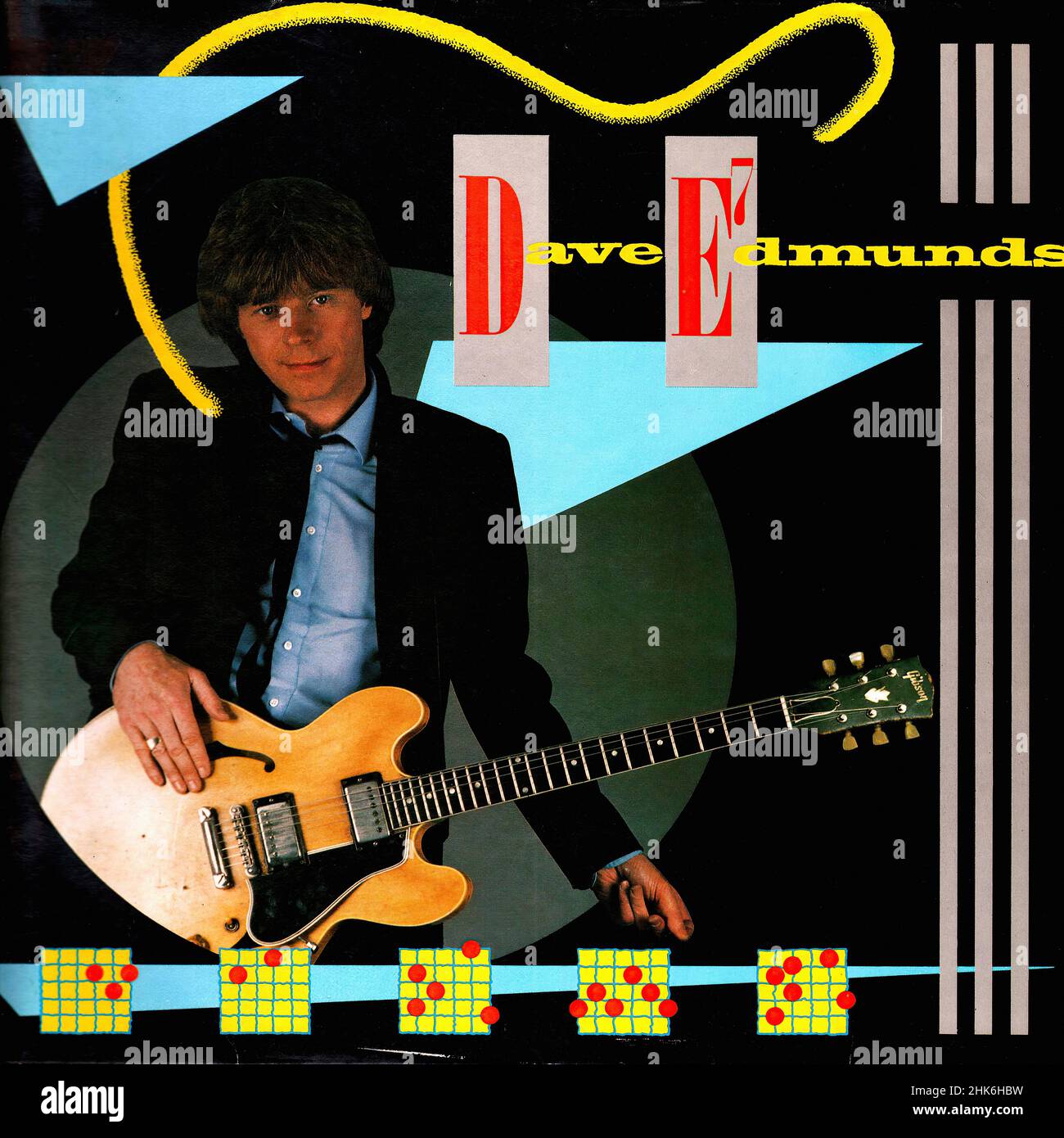 Vintage vinyl record cover - Edmunds, Dave - DE 7 - D - 1982 Stock ...