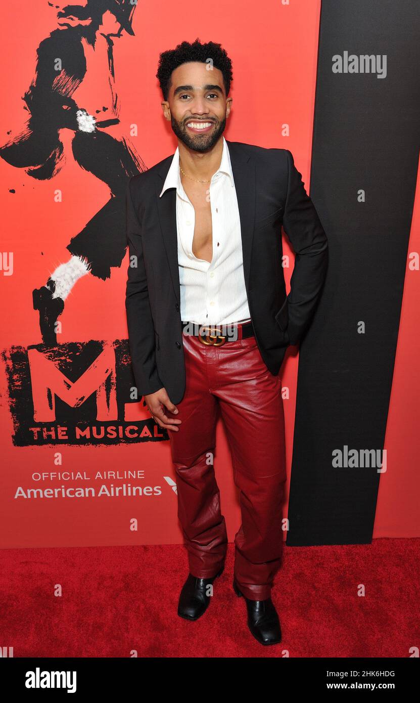 Jonathan Burke attends the opening of "MJ" The Michael Jackson Musical ...