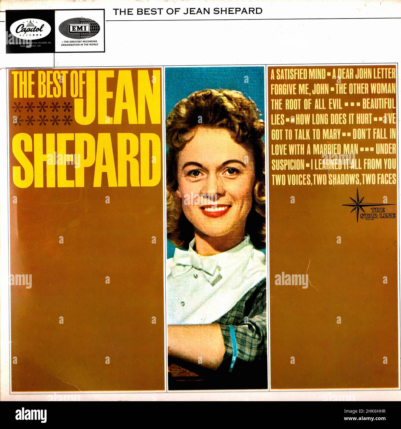 Vintage vinyl record cover - Shepard, Jean - The Best Of - UK - 1963 ...