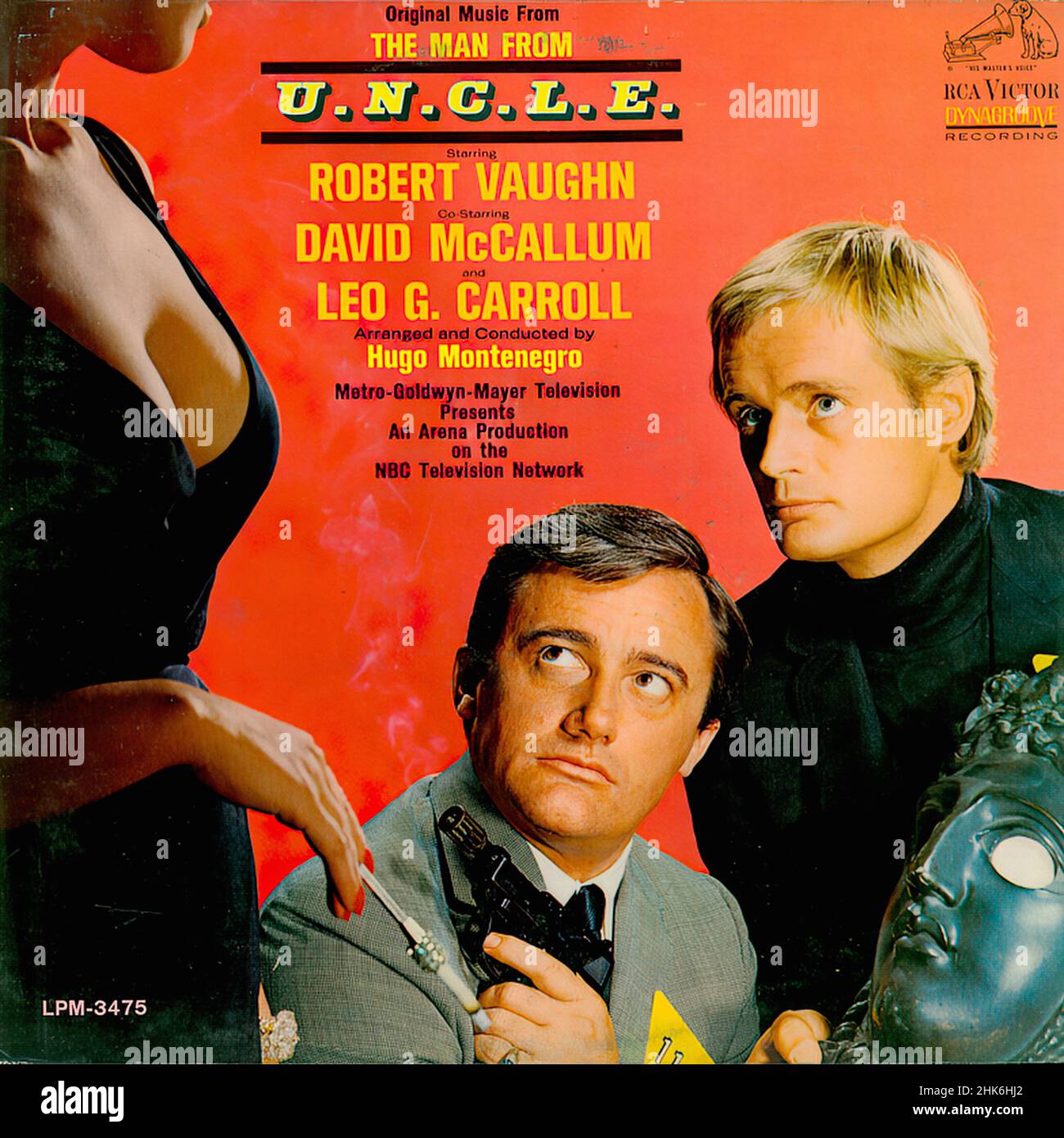 The Man From U.N.C.L.E. - Vintage Soundtrack Vinyl Album Stock Photo ...