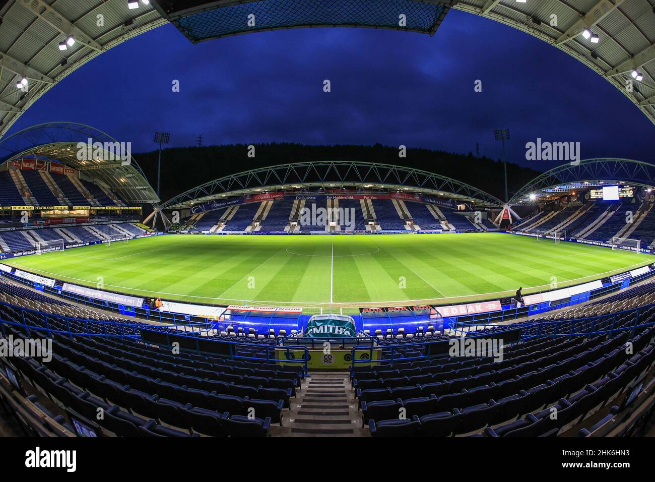 general view of The John Smith's Stadium, Home of Huddersfield Town in ...