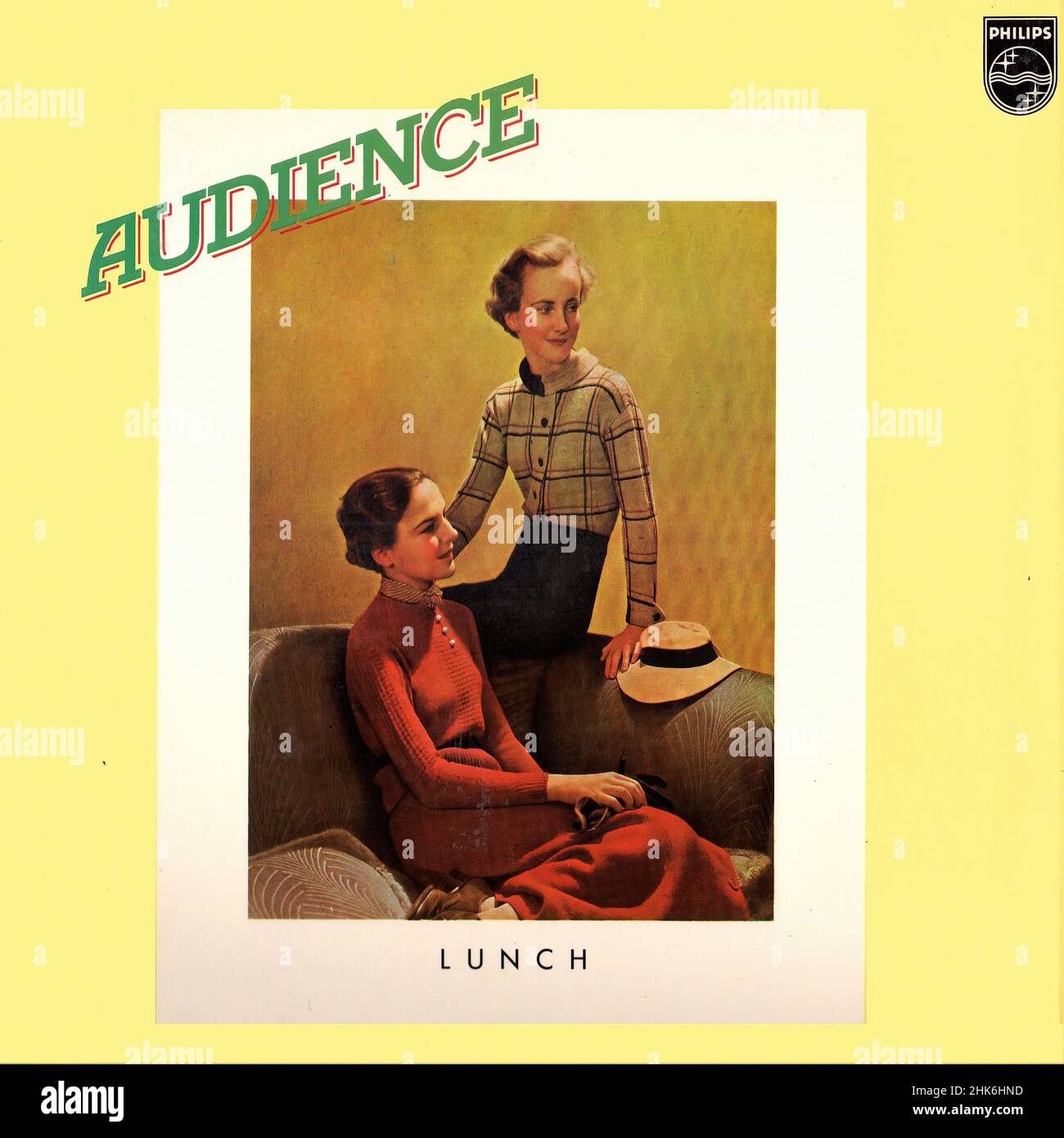 Vintage vinyl record cover - Audience - Lunch - D - 1972 Stock Photo ...