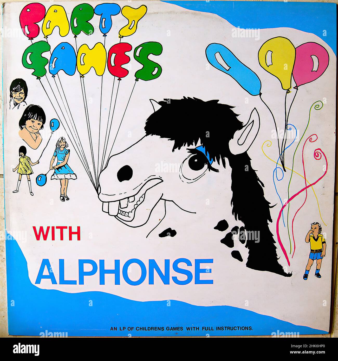 Vintage vinyl record cover - Childrens - Party Games 00001 Stock Photo ...
