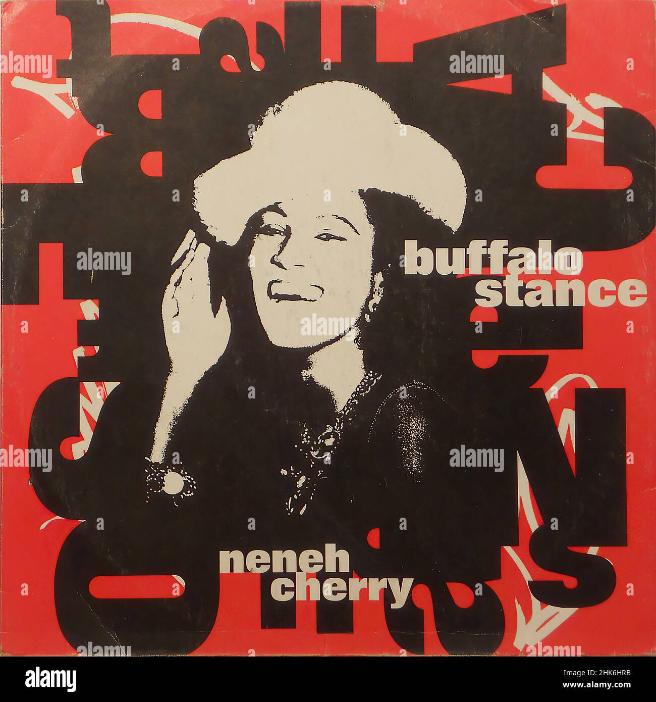 Vintage vinyl record cover - Neneh Cherry - Buffalo Stance [1988] Stock ...