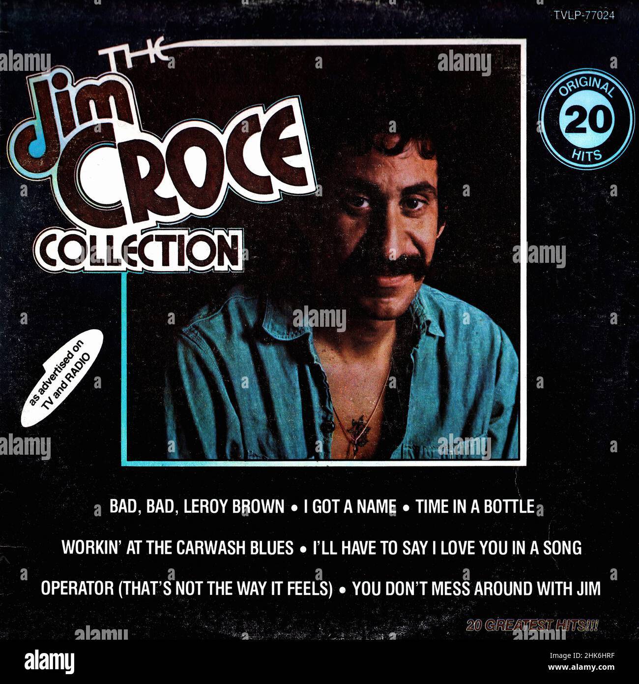 Vintage vinyl record cover - Croce, Jim - Collection - Can - 1977 Stock ...