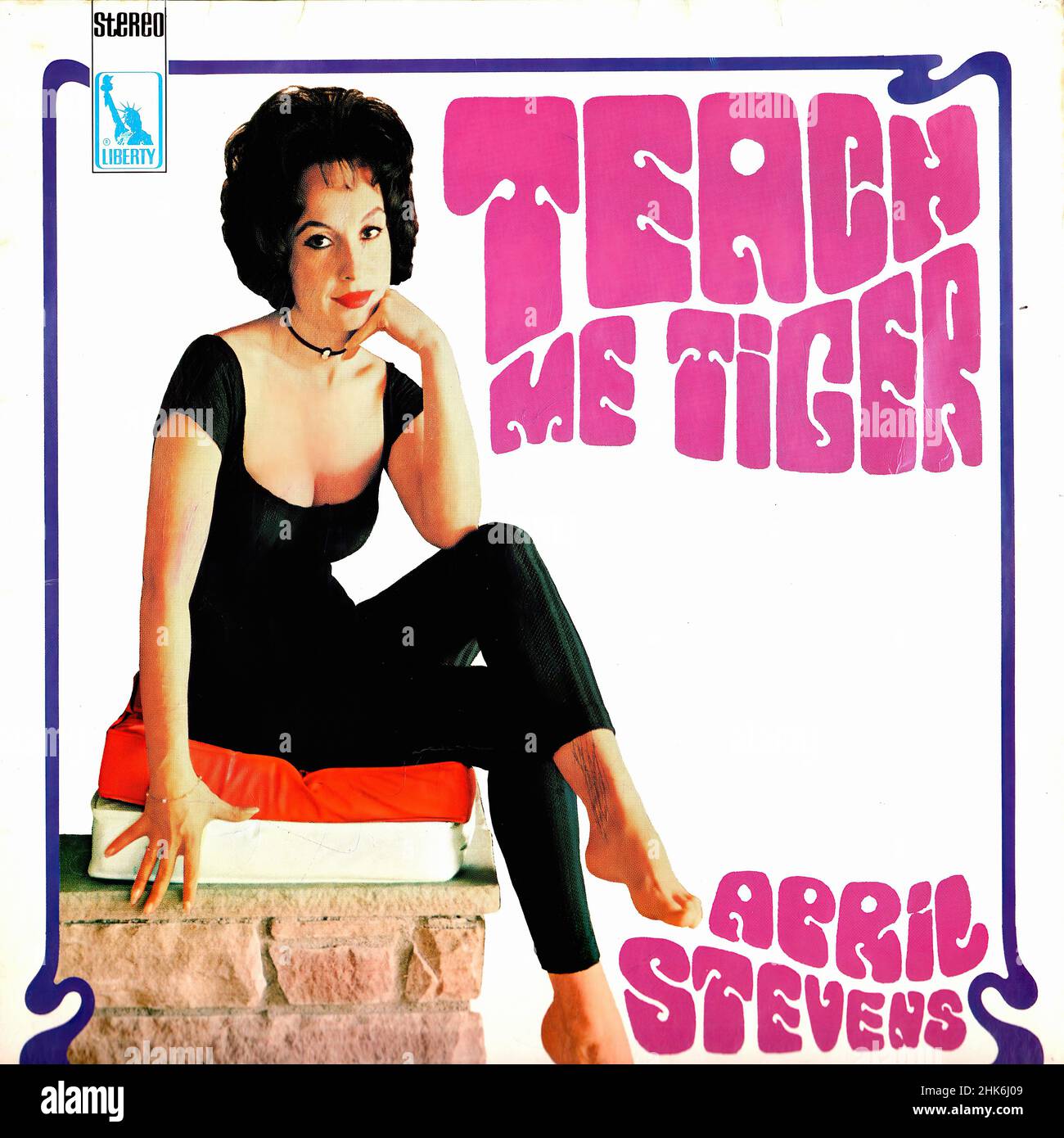 Vintage vinyl record cover - Stevens, April - Teach Me Tiger - D - 1969 ...