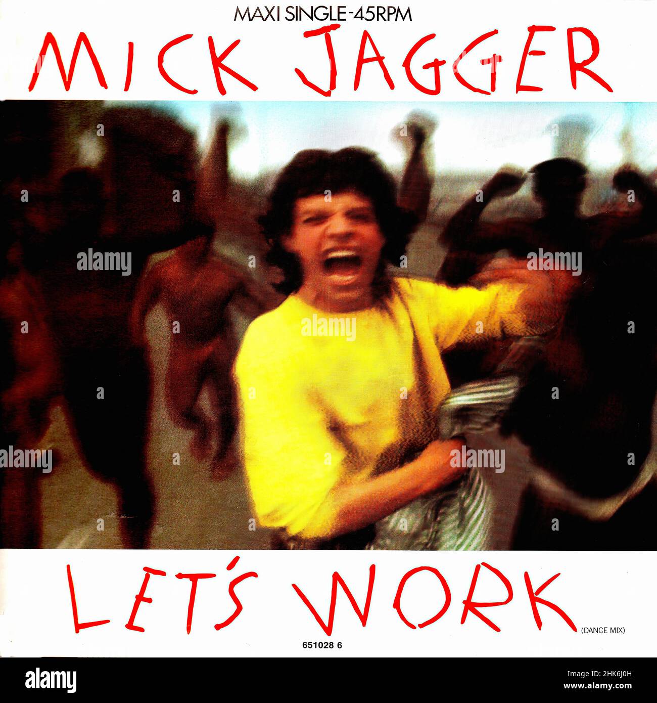 Vintage vinyl record cover - Jagger, Mick - Let's Work - NL - 1987 ...