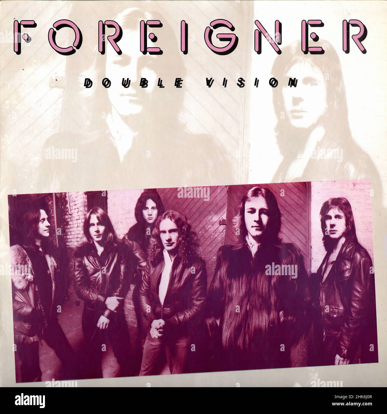 Vintage vinyl record cover - Foreigner - Double Vision - D - 1978 Stock ... Vintage vinyl record cover - Foreigner - Double Vision - D - 1978 Stock ...