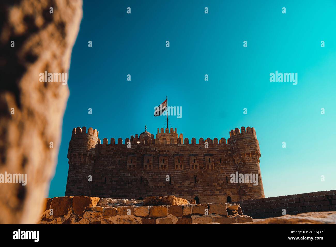 Alexandria citadel in the bay of alexandria, amazingly well kept ...