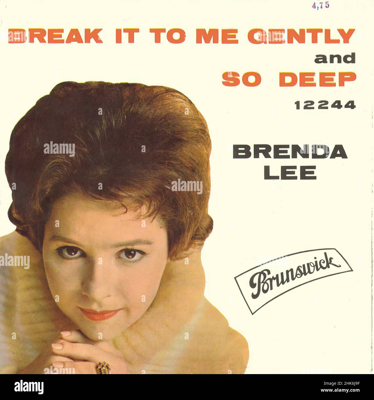 Vintage vinyl record cover - Lee, Brenda - So Deep - 1962 Stock Photo ...