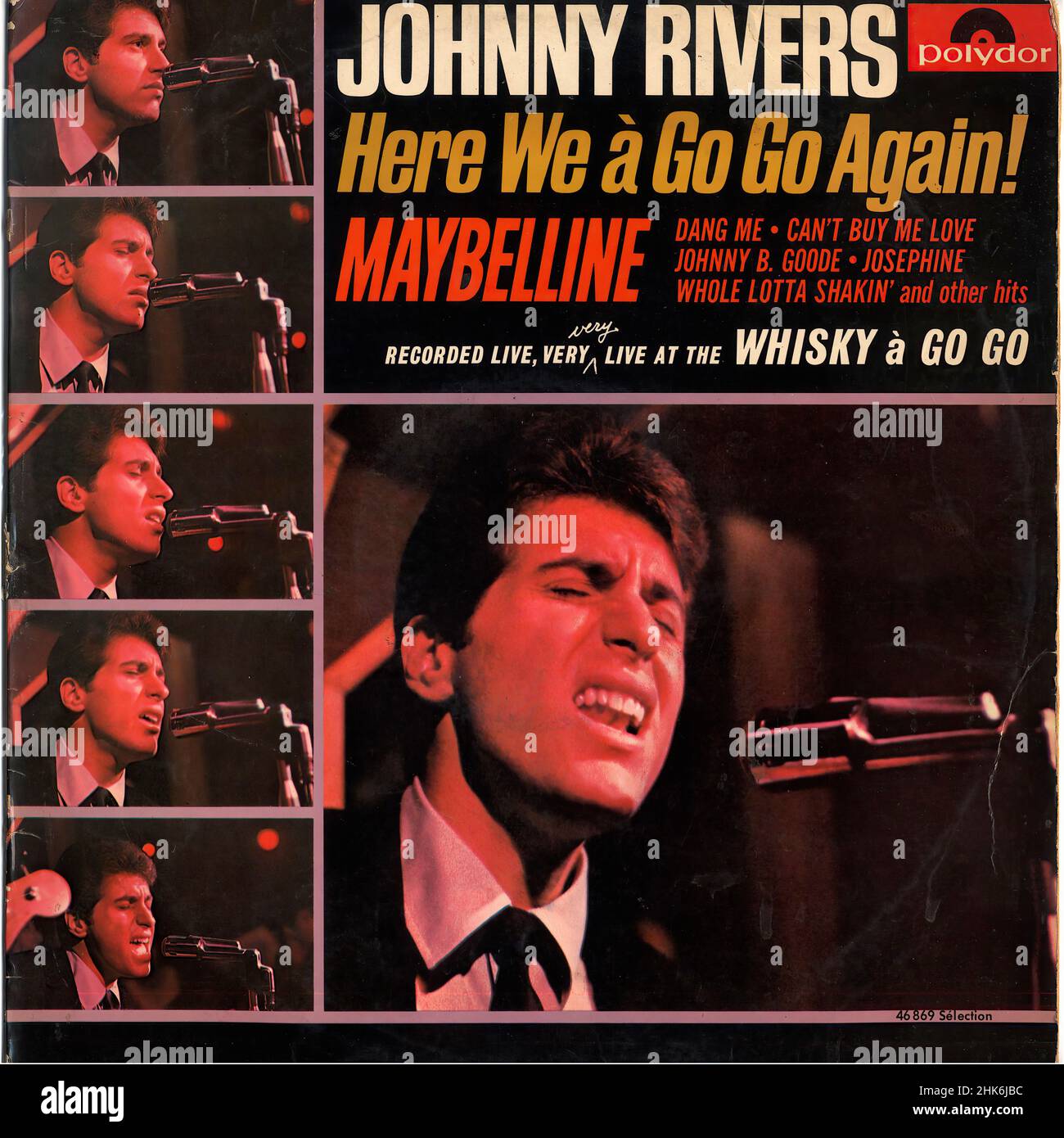 Vintage vinyl record cover - 1964 - Rivers, Johnny - Here We a Go Go ...