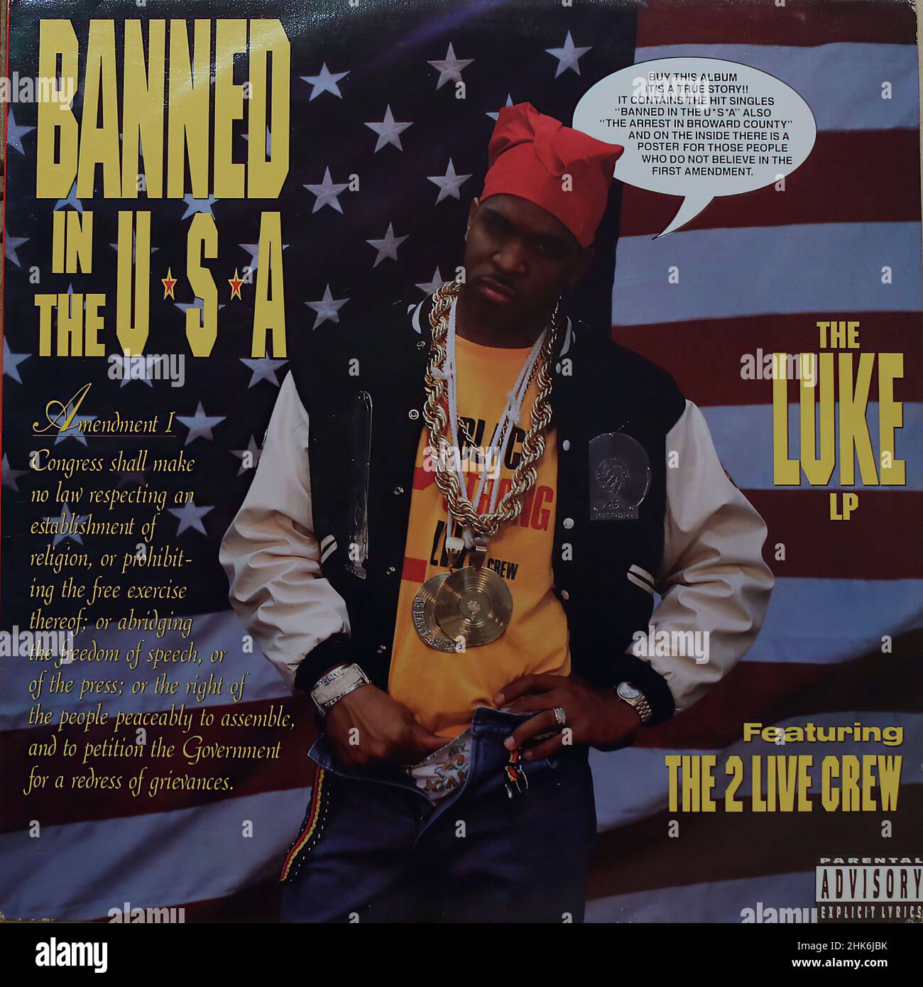 Vintage vinyl record cover - Banned In The USA - The Luke LP 00001 ...