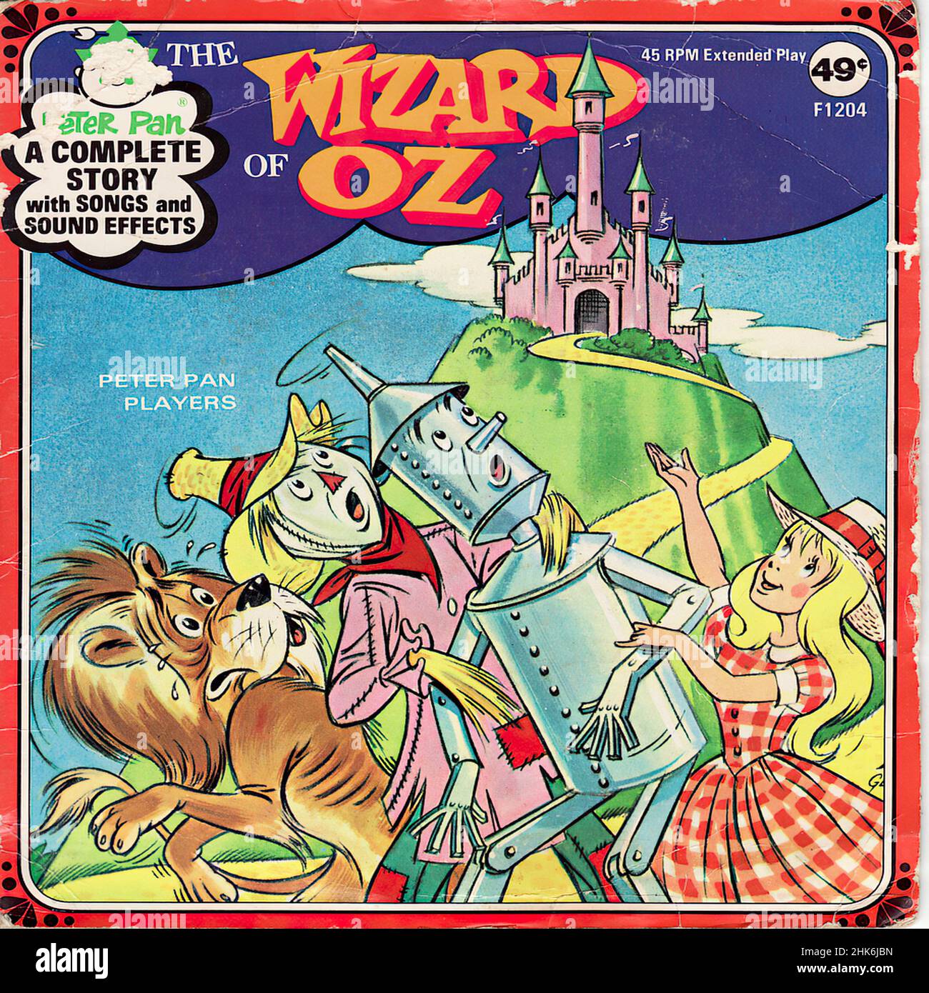 Vintage vinyl record cover - Childrens - The Wizard Of Oz Stock Photo ...