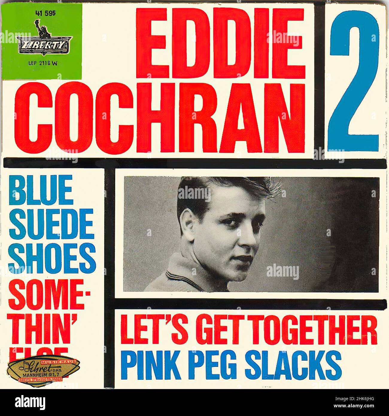 Vintage vinyl record cover - Cochran,Eddie -II- Let's Get Together -D ...