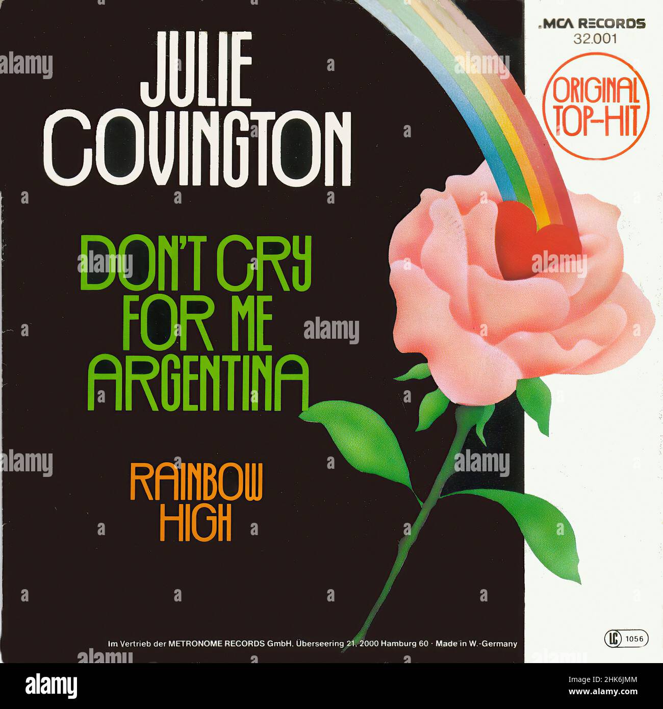 Vintage Vinyl Record Cover Covington Julie Don T Cry For Me