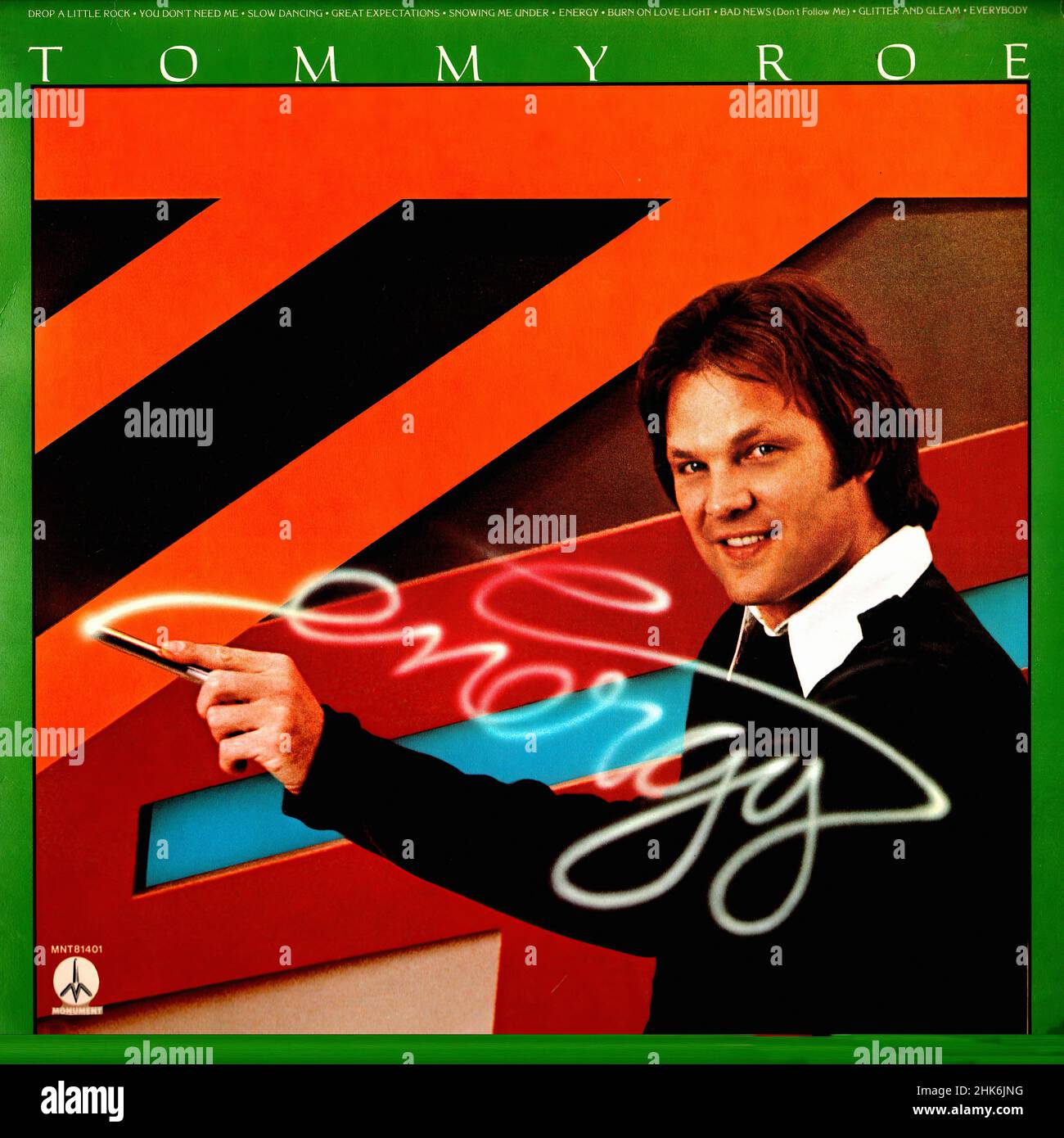 Vintage vinyl record cover - Roe, Tommy - Energy - D - 1976 Stock Photo ...