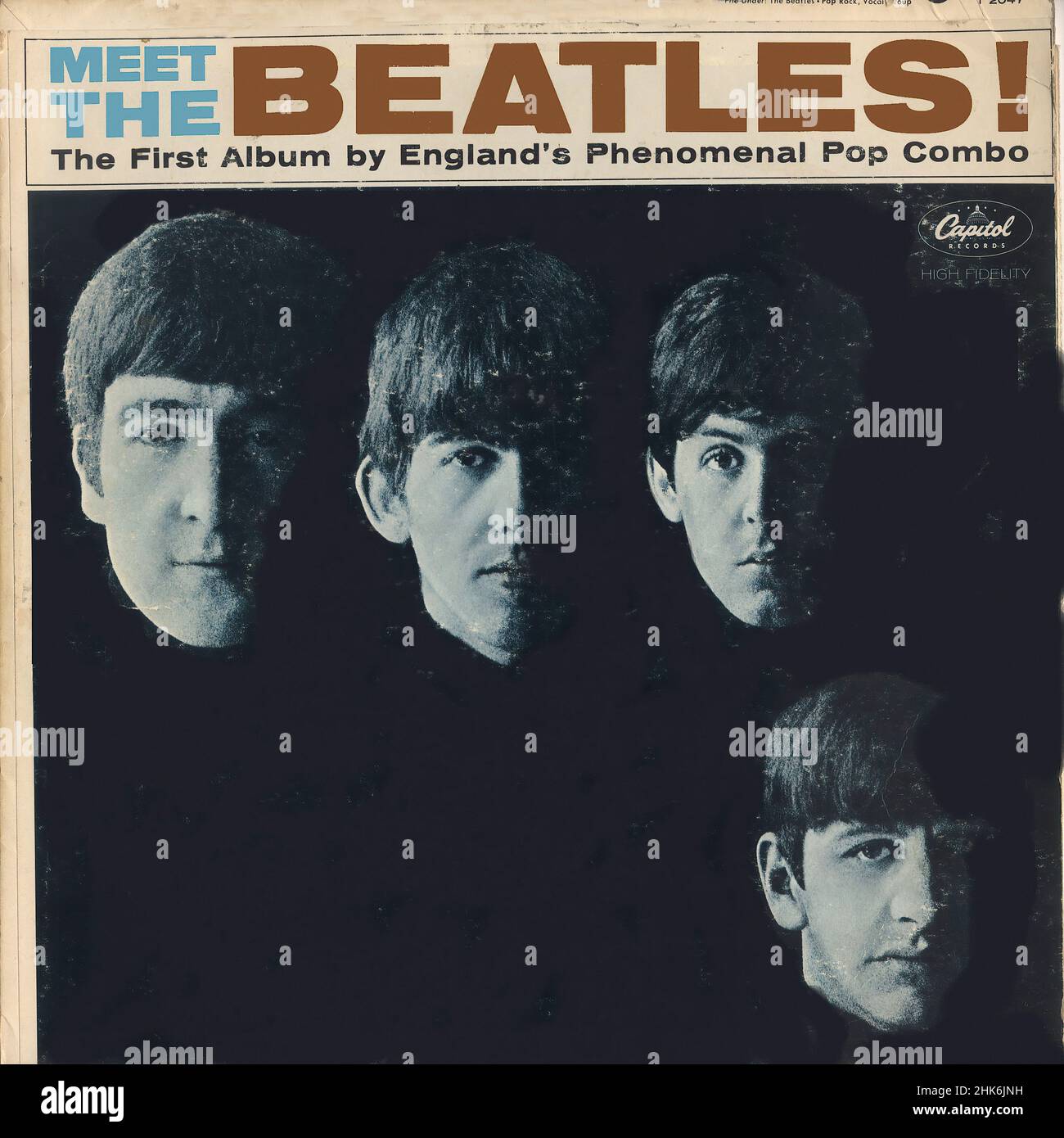 Vintage vinyl record cover - 1963 - Beatles, The - Meet The Beatles ...