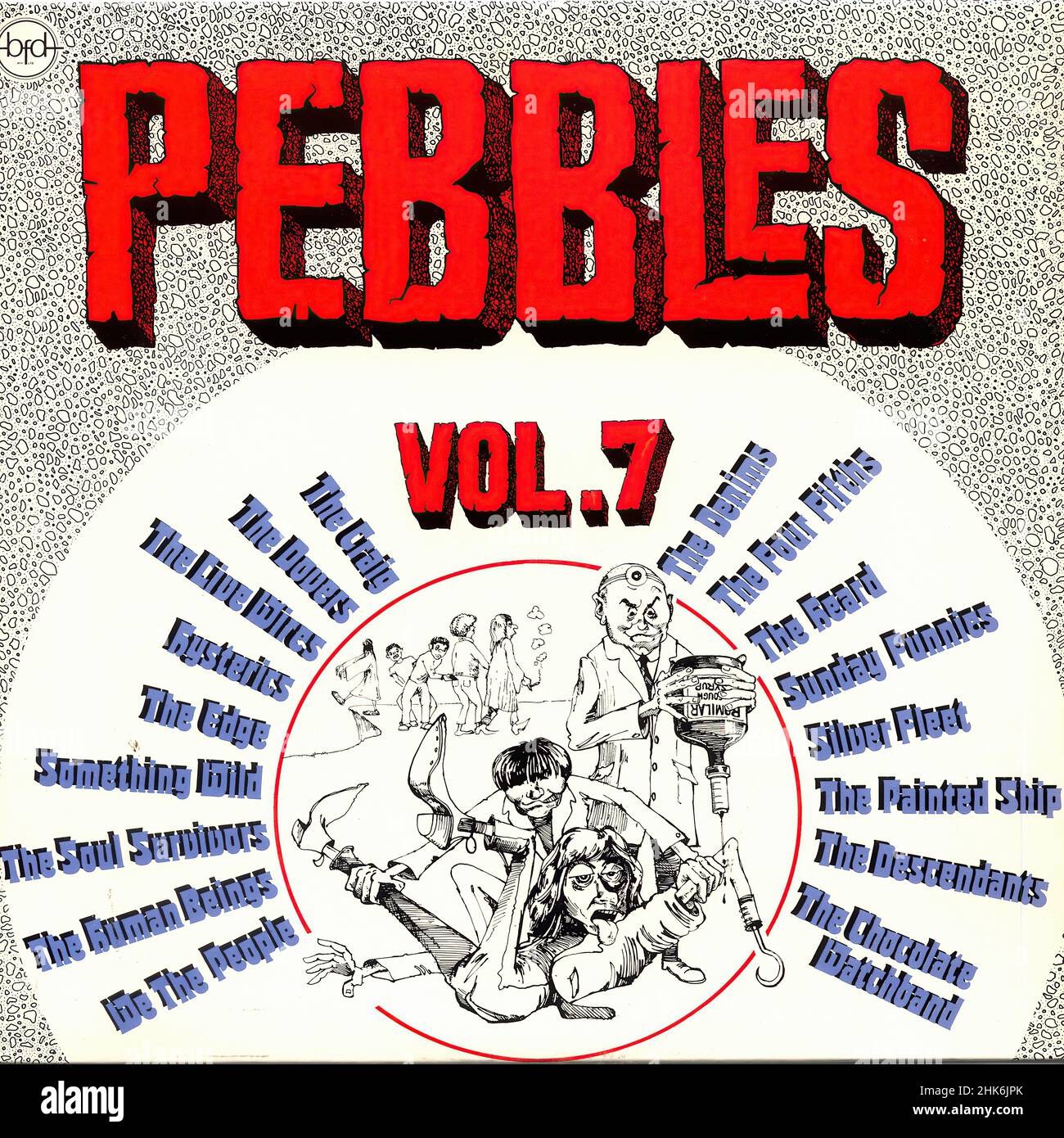 Vintage vinyl record cover - Pebbles - Volume 7 - Artyfacts.- Austr ...