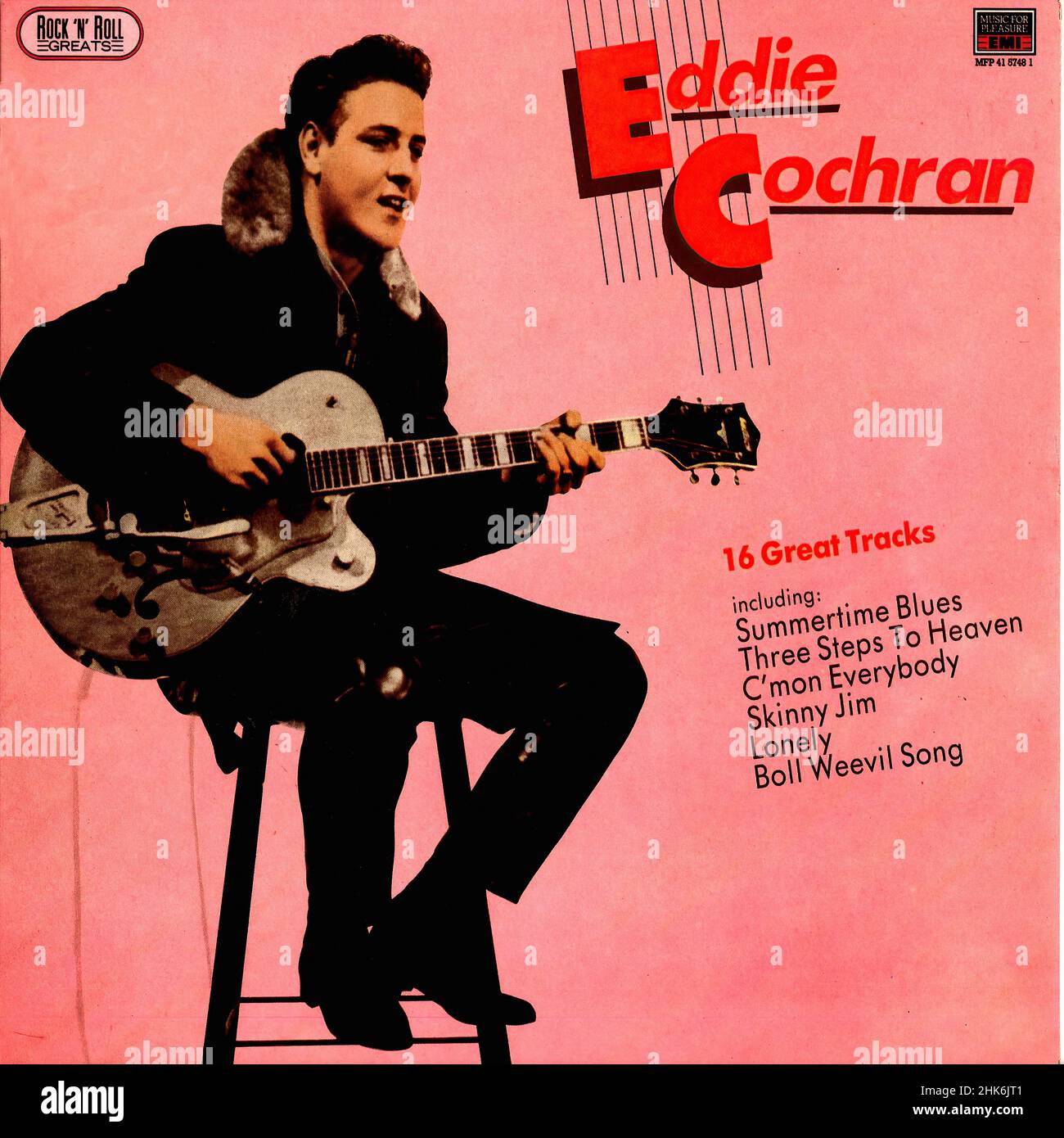 Vintage vinyl record cover - Cochran, Eddie - Eddie Cochran. - UK ...