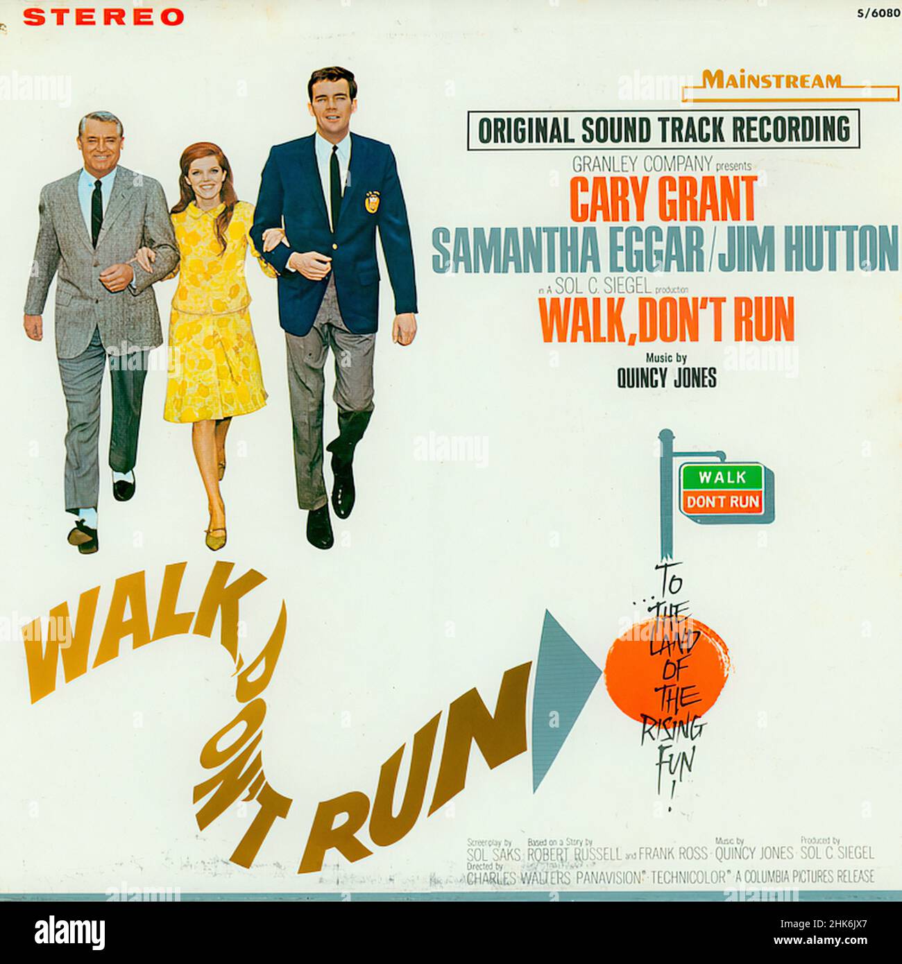 Walk, Don't Run - Vintage Soundtrack Vinyl Album Stock Photo - Alamy