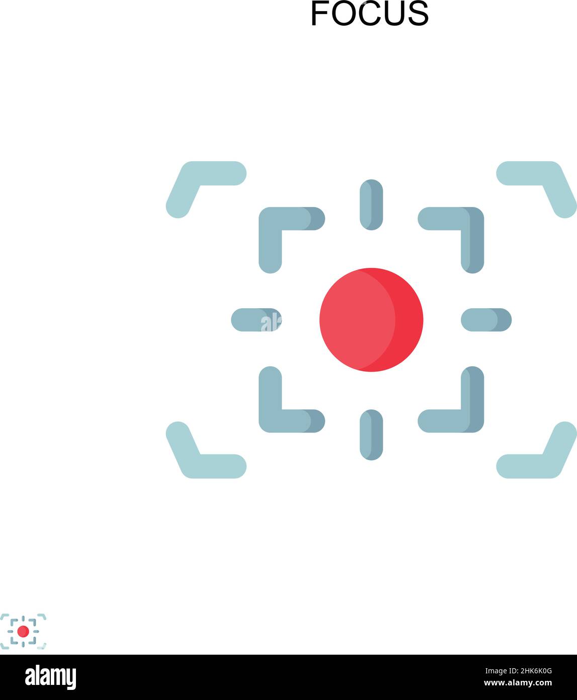 Focus Simple vector icon. Illustration symbol design template for web ...