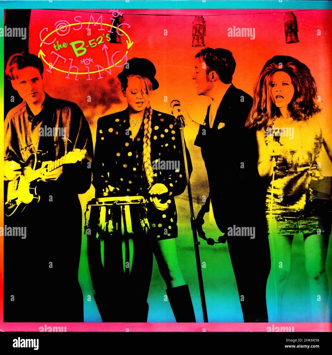 Vintage vinyl record cover - B 52's - Cosmic Thing - D - 1989 Stock ...