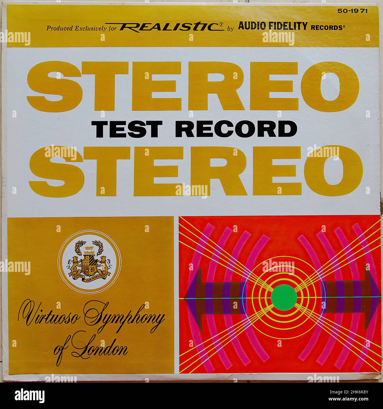 Vintage vinyl record cover - Hi Fidelity Stereo Test Record - Stereo ...