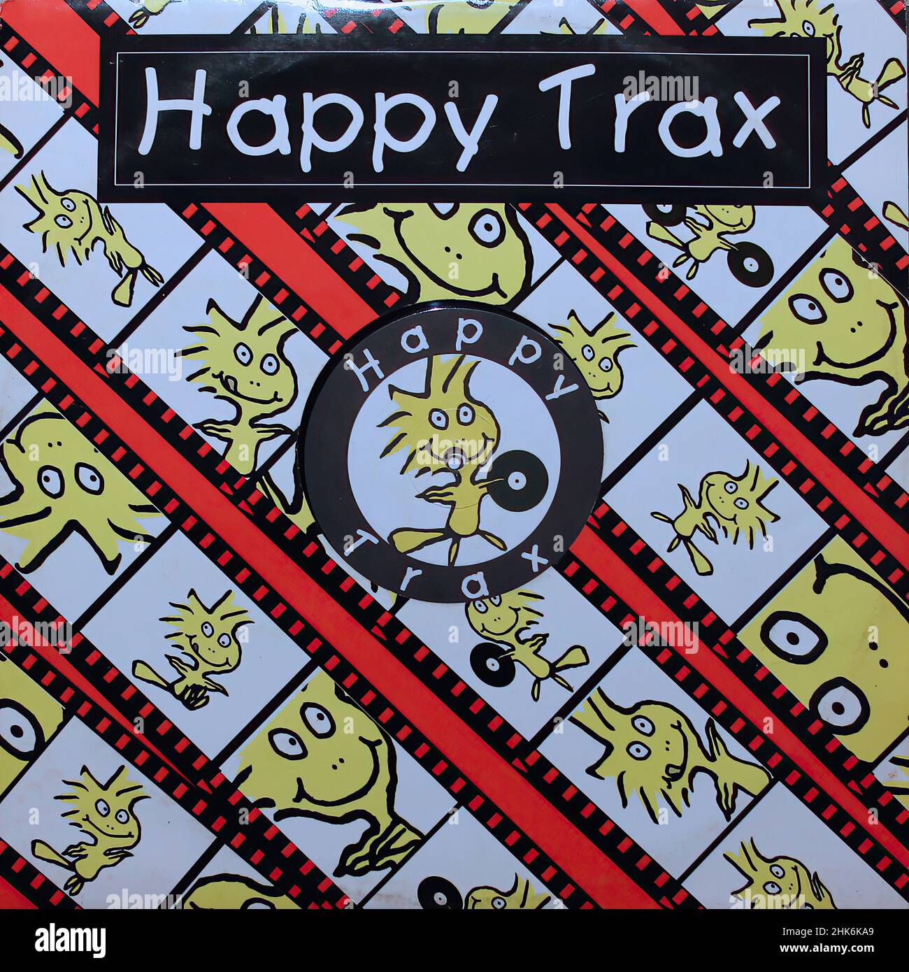 Vintage vinyl record cover - Infernus Happy Trax 00001 Stock Photo - Alamy