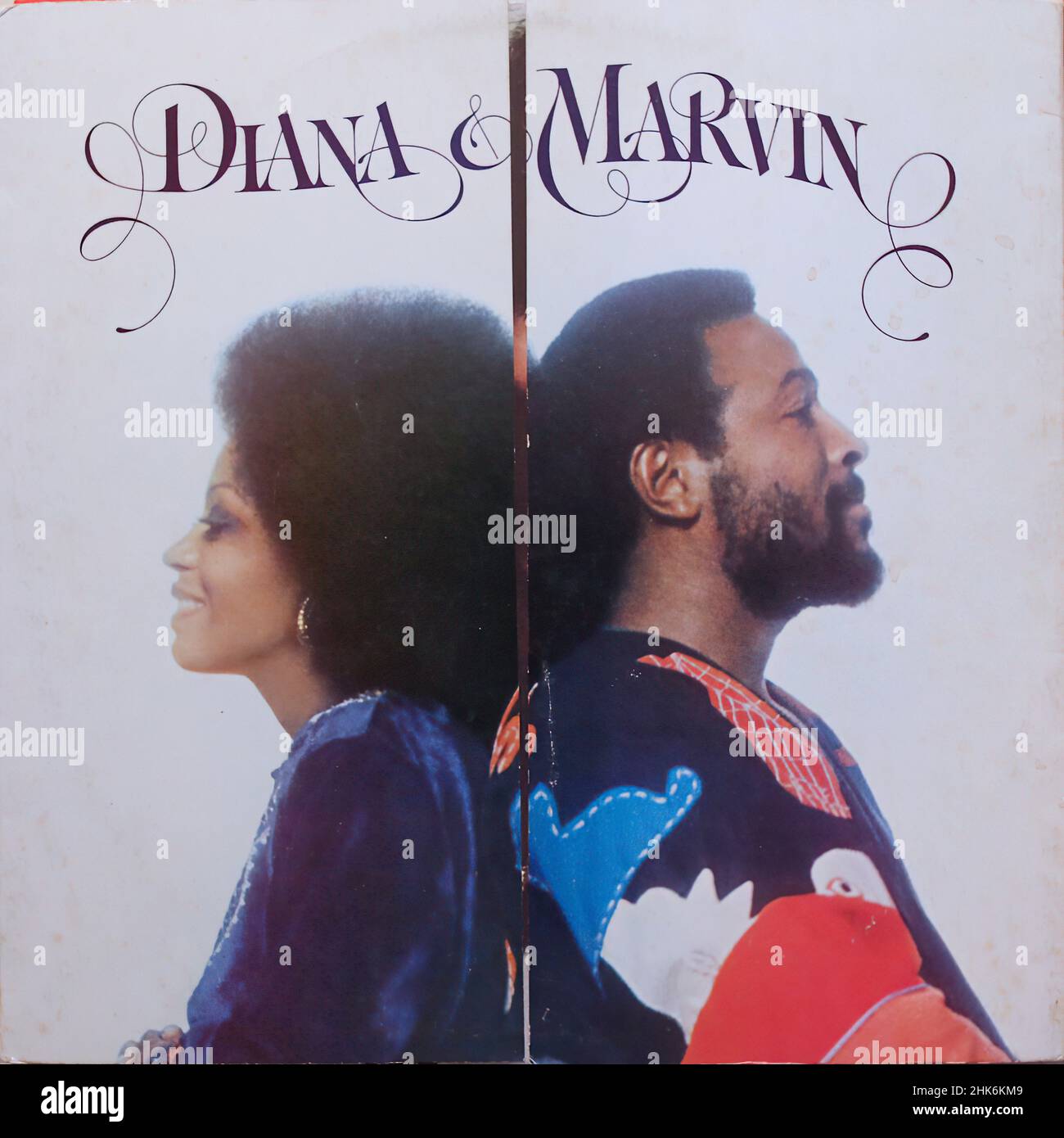 Vintage vinyl record cover - Diana & Marvin 00001 Stock Photo - Alamy