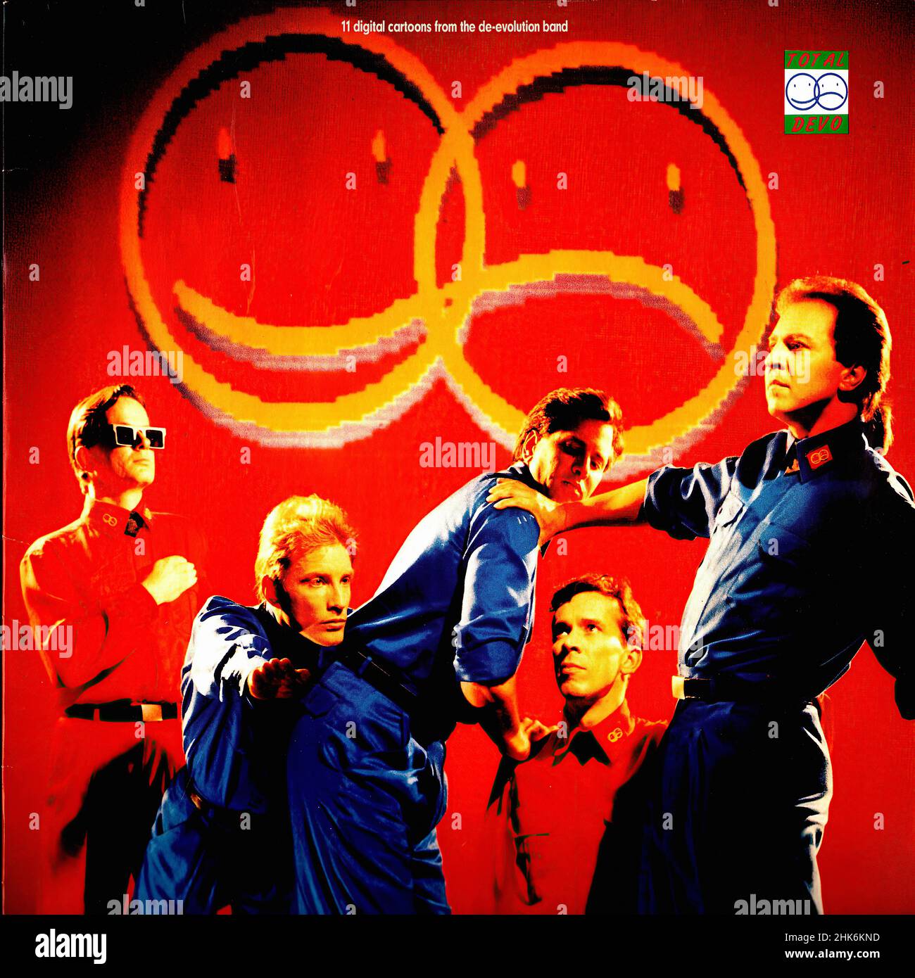 Vintage vinyl record cover - Devo - Total Devo - D - 1988 Stock Photo - Alamy