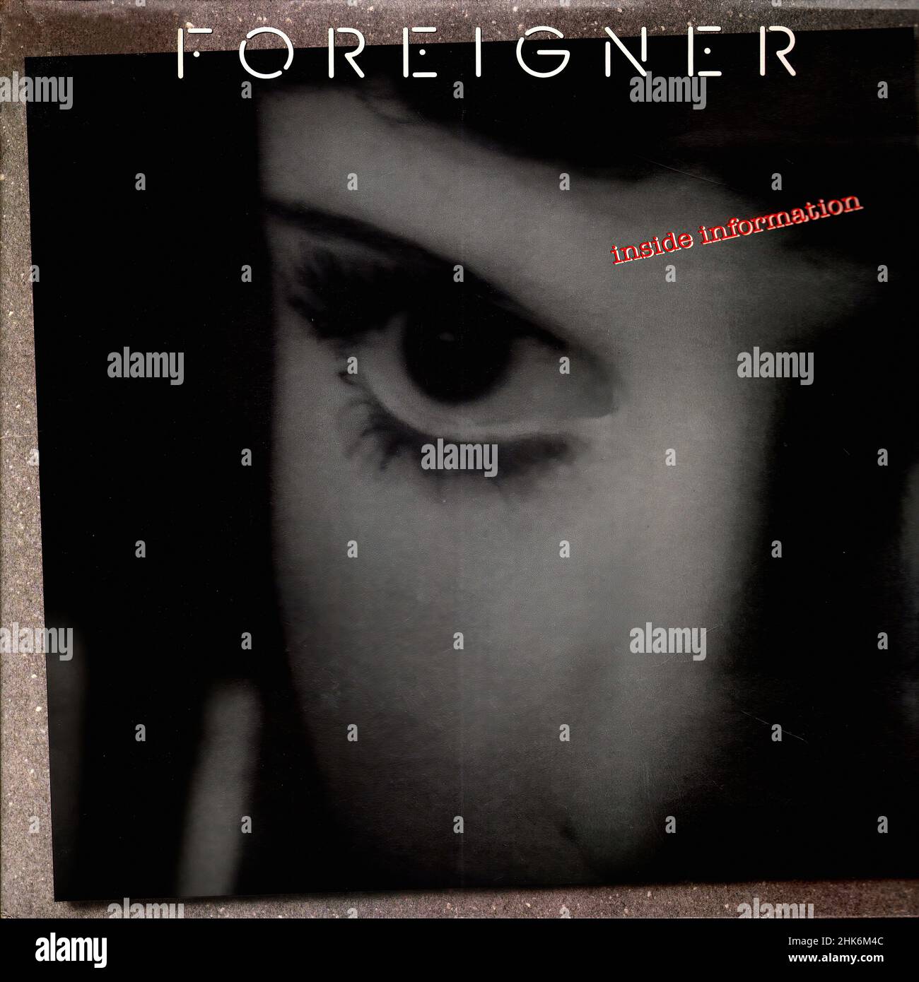 Vintage vinyl record cover - Foreigner - Inside Information - D - 1987 Stock Photo - Alamy