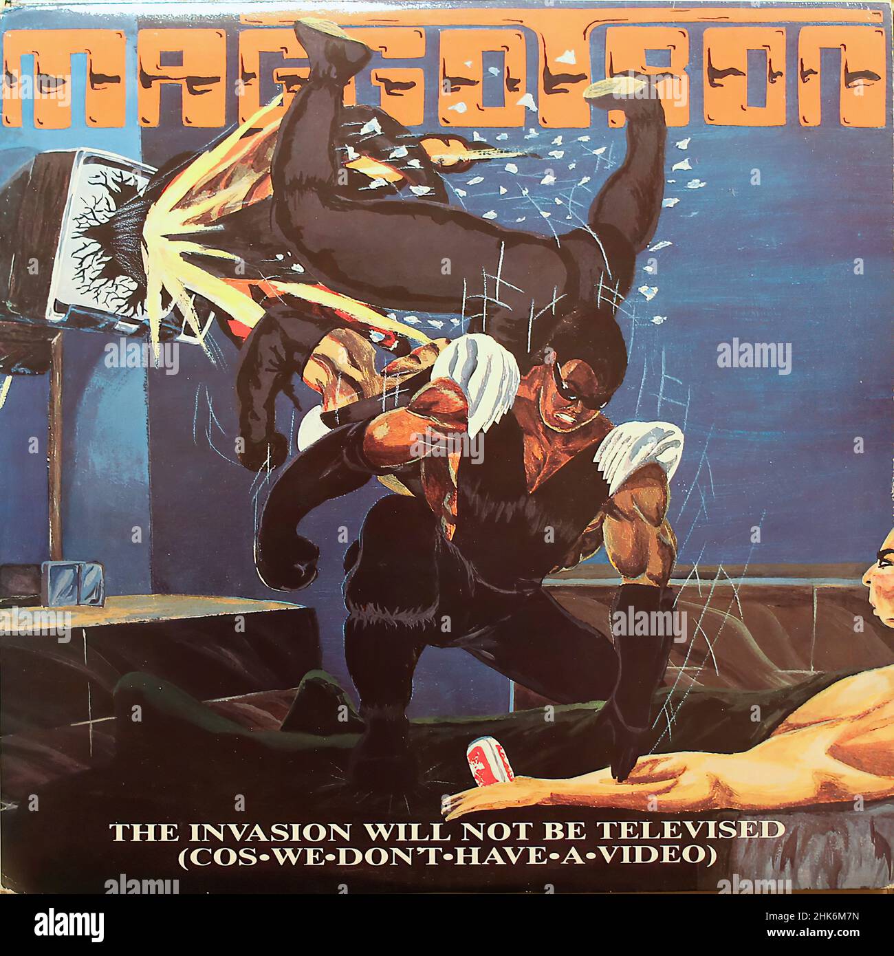 Vintage vinyl record cover - Maggotron Stock Photo - Alamy