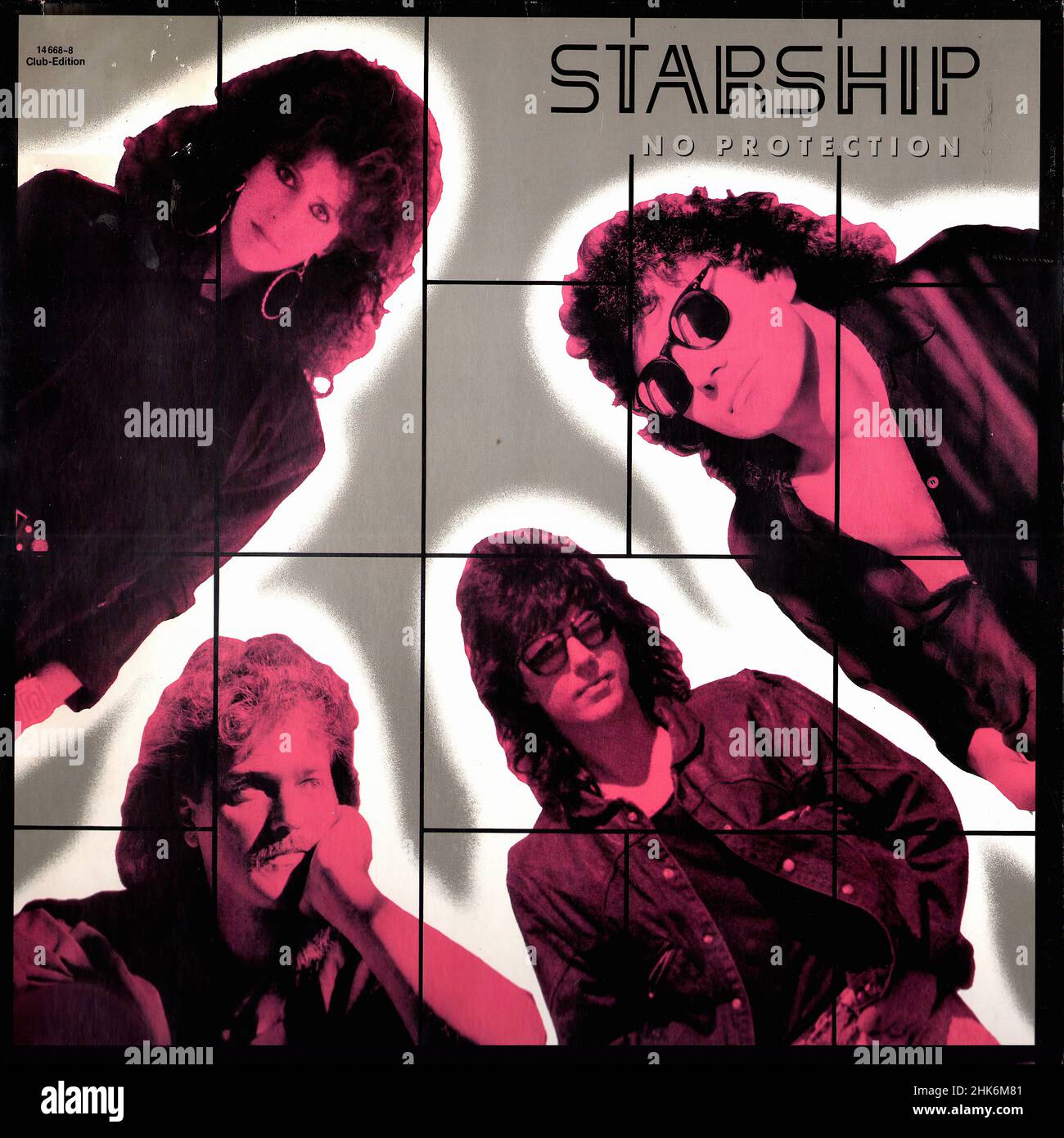 Vintage vinyl record cover - Starship - No Protection - D - 1987 Stock ...