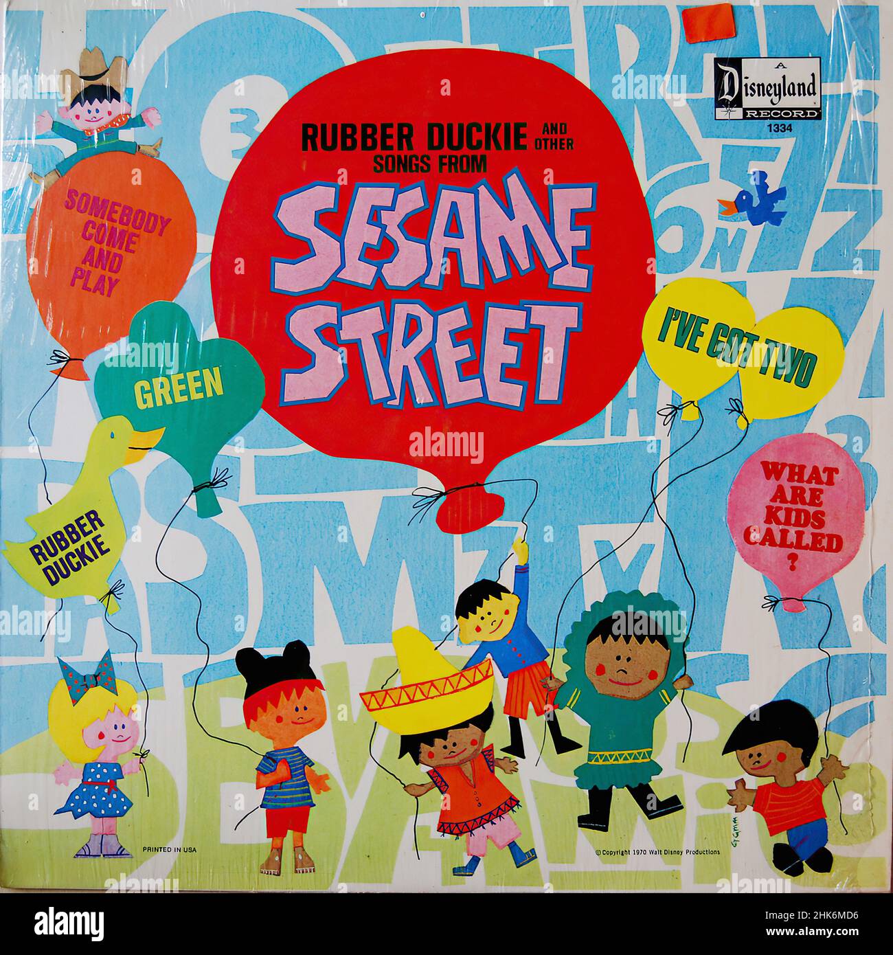 Vintage vinyl record cover - Childrens - Sesame Street - front Stock ...
