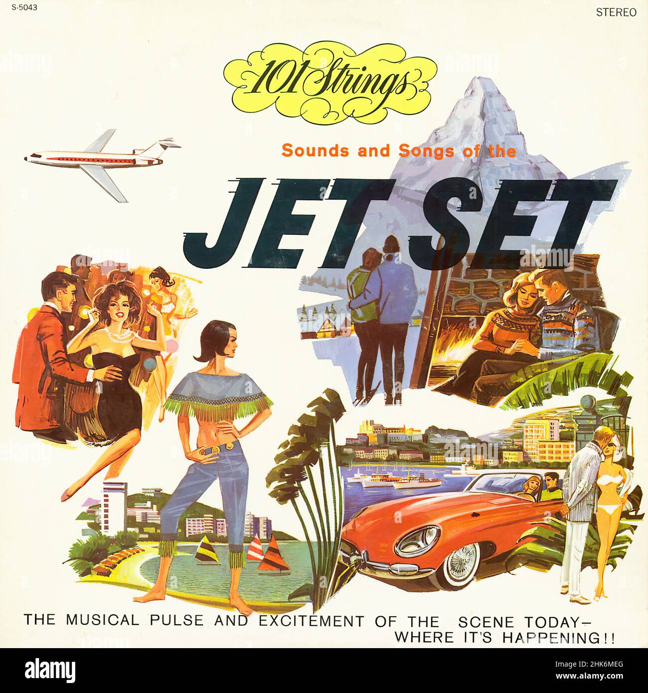Sounds and Songs of the Jet Set - Vintage Musical Vinyl Album Stock ...