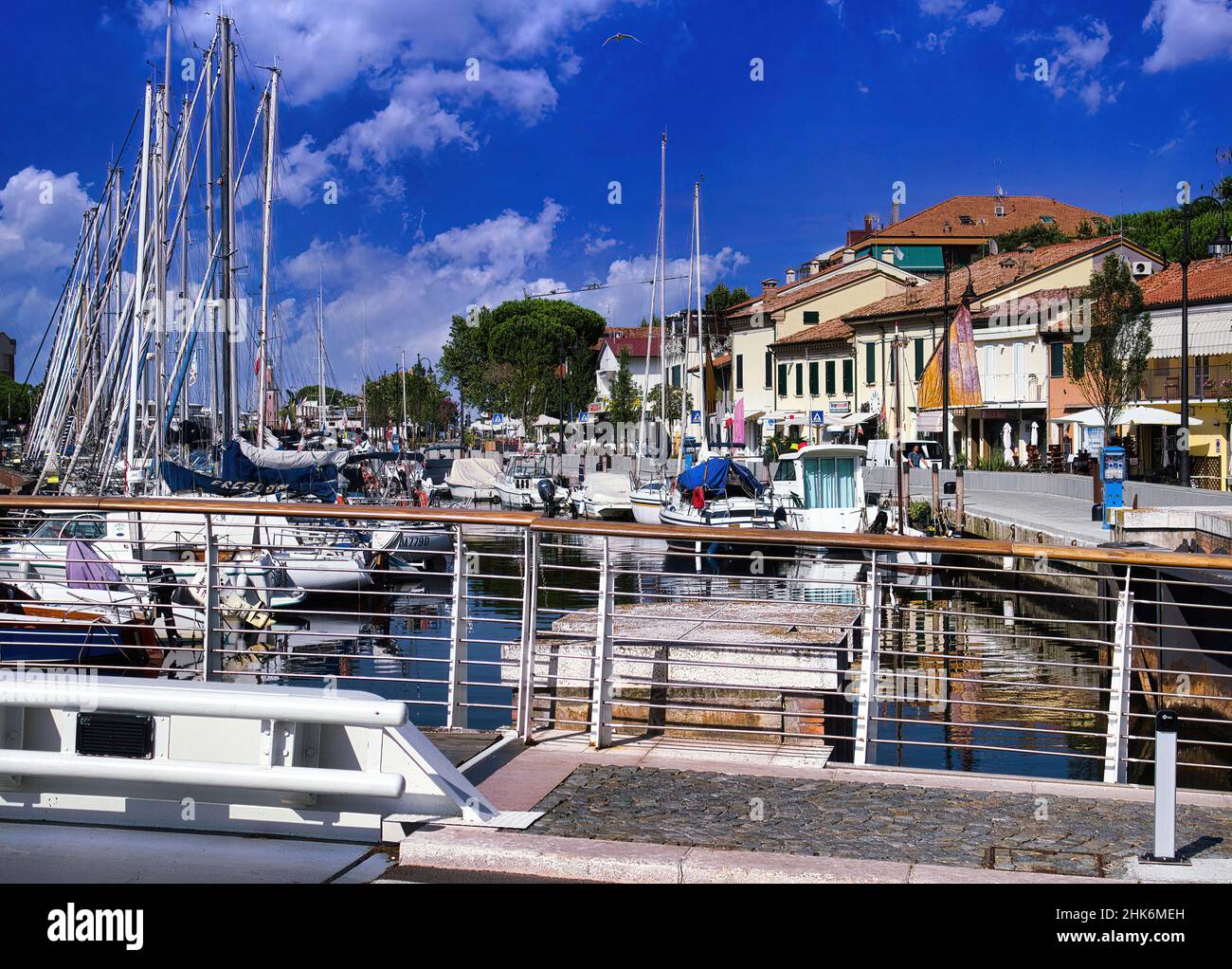 The picturesque port of Cervia, one of the major Italian tourist ...
