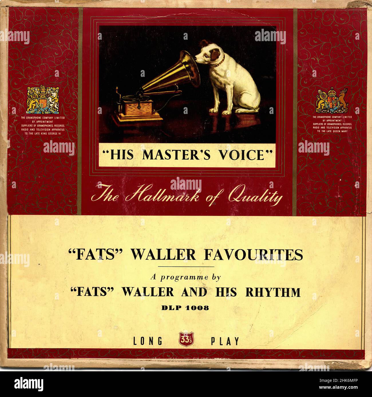 Vintage vinyl record cover - Waller, Fats - Favourites - UK Stock Photo ...