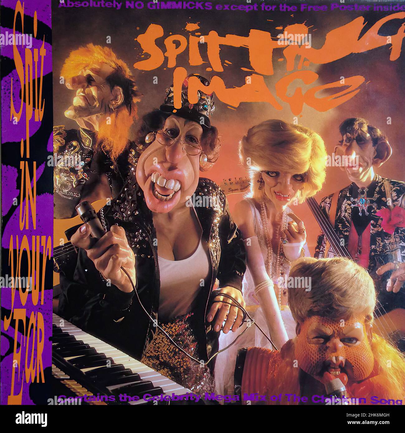 Vintage vinyl record cover - Spittting Image - Spit In Your Ear - 1986 ...
