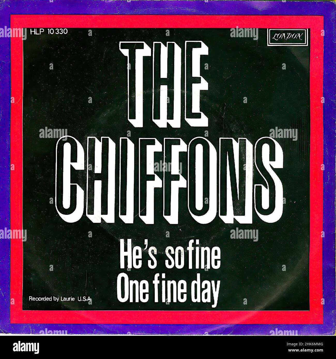 Vintage vinyl record cover - Chiffons, The - He's So Fine - UK - 1971 ...