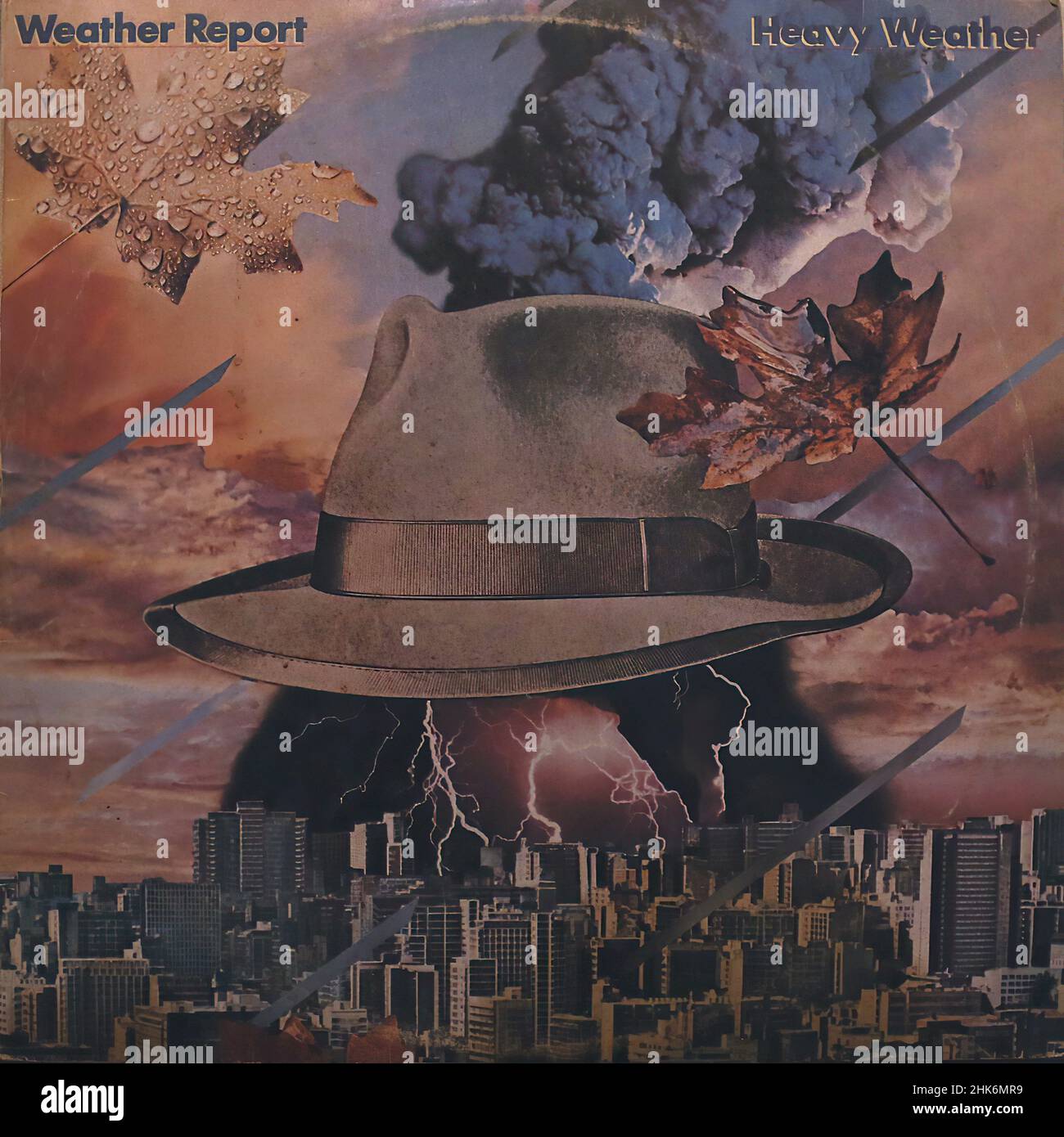 Vintage vinyl record cover - Weather Report - Heavy Weather Stock Photo ...