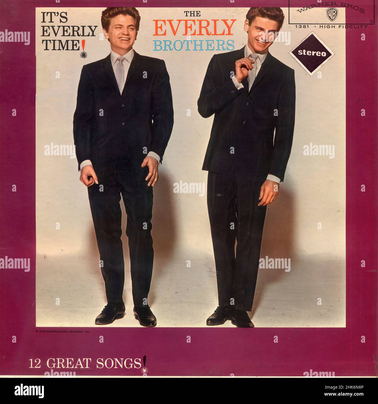 Vintage vinyl record cover - 1960 - Everly Brothers - It's Everly Time ...