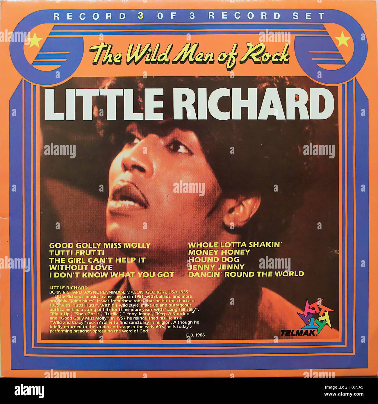 Vintage vinyl record cover - Little Richard Stock Photo - Alamy