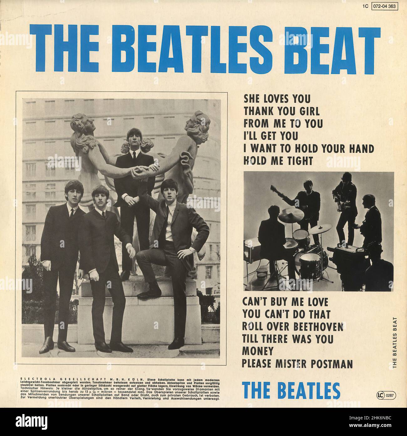 Vintage vinyl record cover - 1963 - Beatles, The - The Beatles Beat - G ...