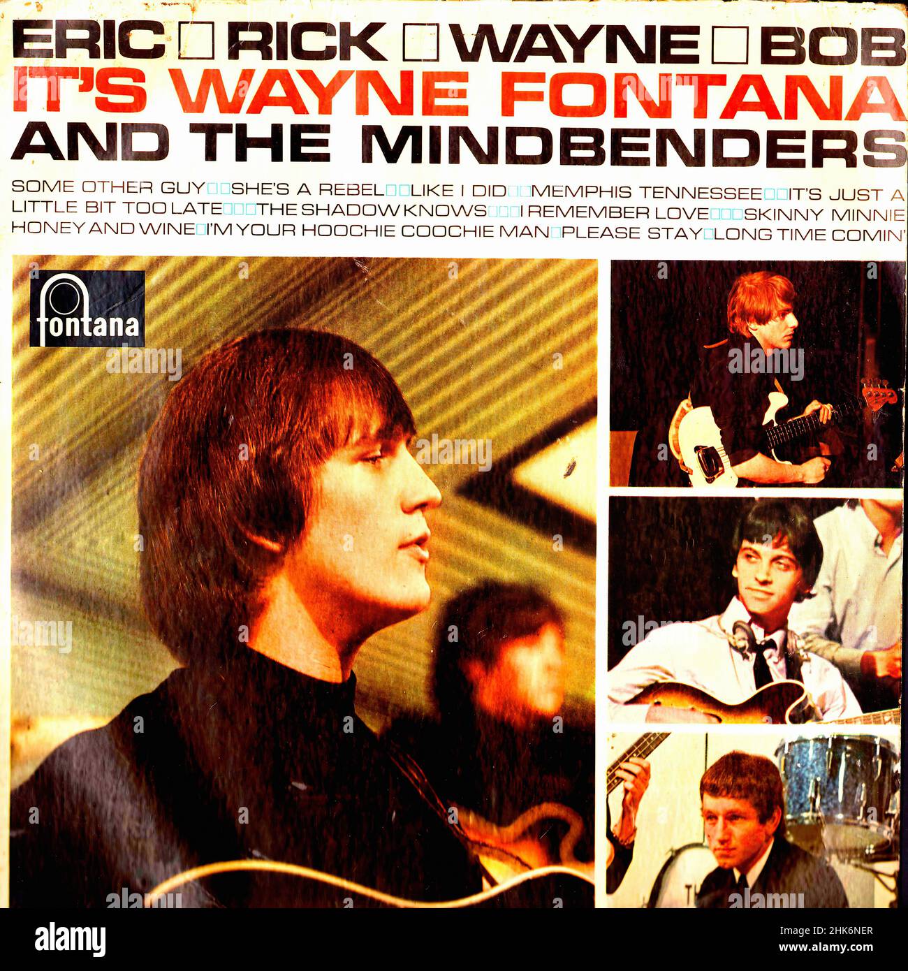 Vintage vinyl record cover - Fontana, Wayne & The Mindbenders - It's Wayne Fontana & TM - UK ...