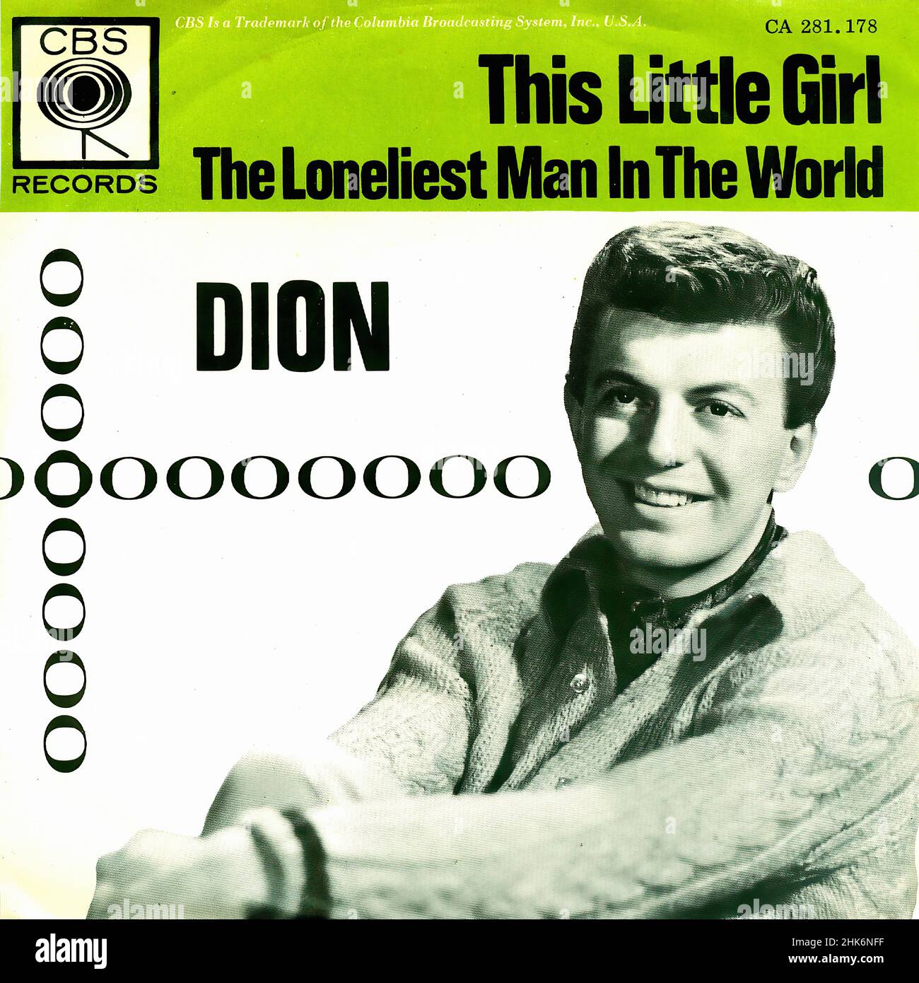 Vintage vinyl record cover - Dion - This Little Girl - NL - 1963 Stock ...