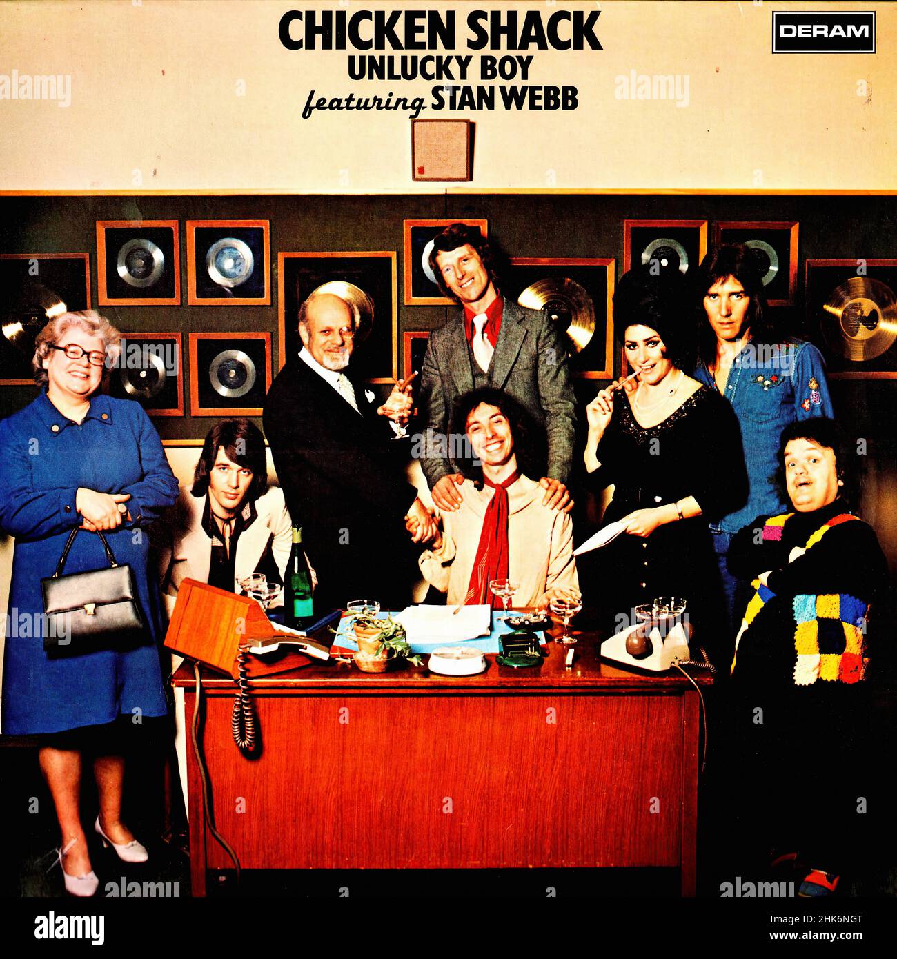 Vintage vinyl record cover - Chicken Shack - Unlucky Boy - D - 1973 ...
