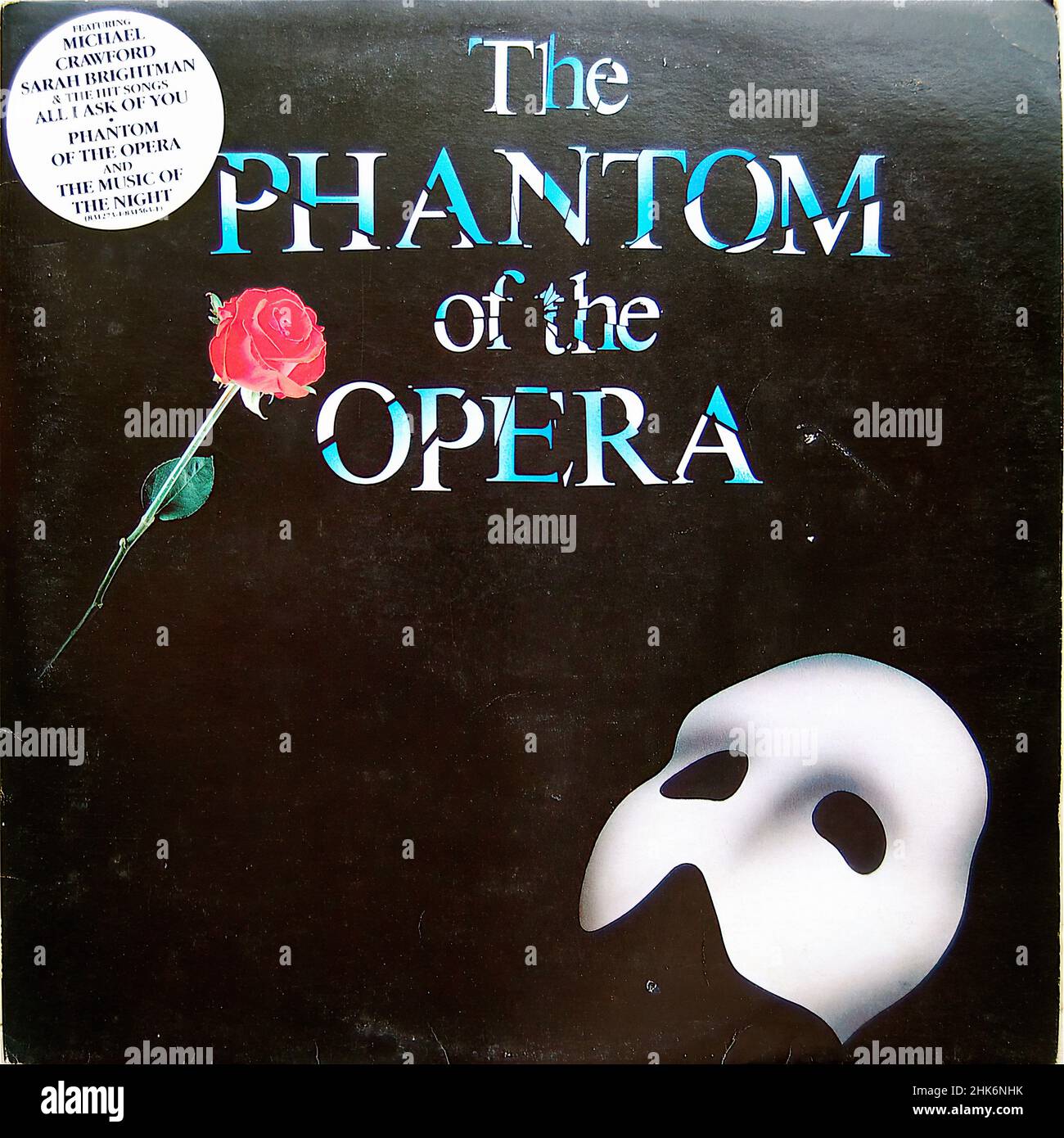 Vintage vinyl record cover - The Phantom Of The Opera - Front Stock ...
