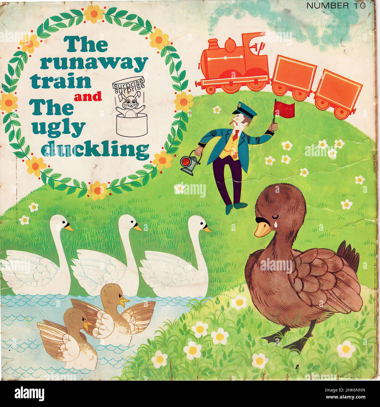 Vintage vinyl record cover - Childrens - The Runaway Train Stock Photo ...